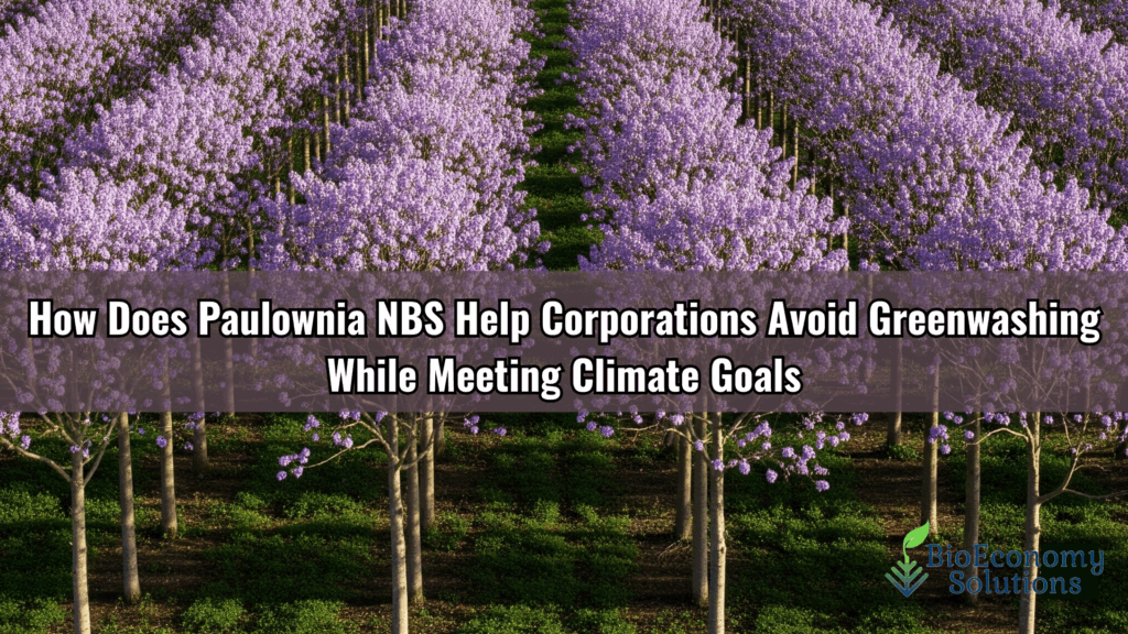 How Does Paulownia NBS Help Corporations Avoid Greenwashing While ...